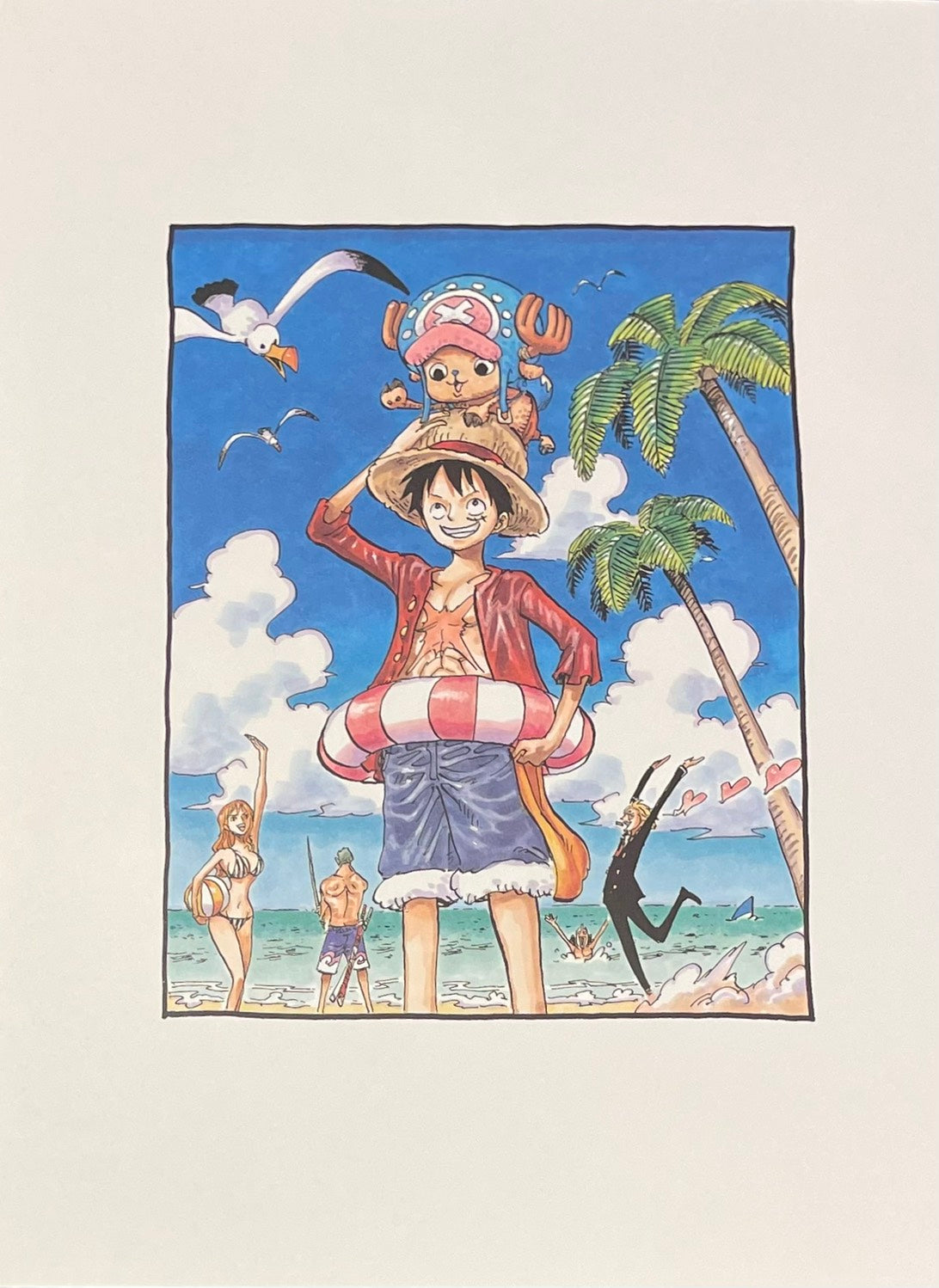 One Piece Limited Reproduction (Luffy and crew members) – Japanime Art ...